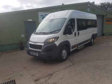 Used peugeot boxer 16 seat minibus wheelchair accessible vehicle minibus